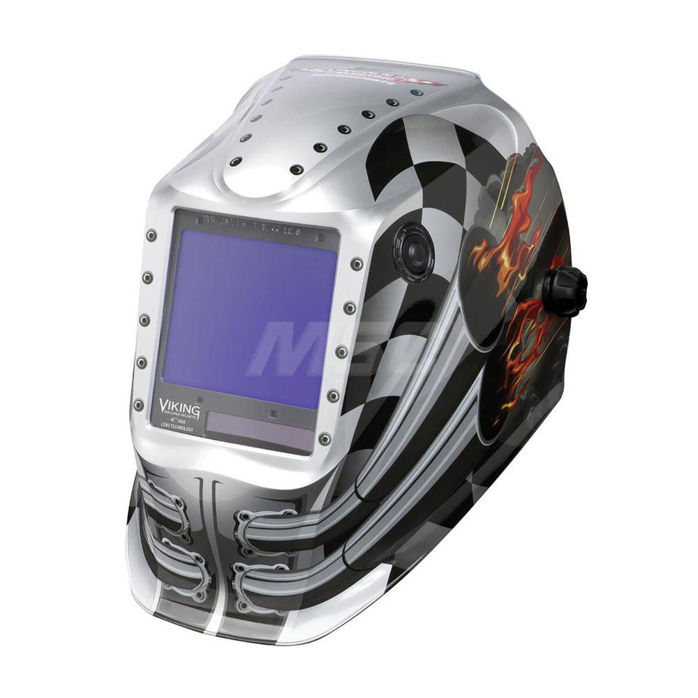 Lincoln Electric - Welding Helmet: Silver, Nylon, Shade 5 to 13 ...