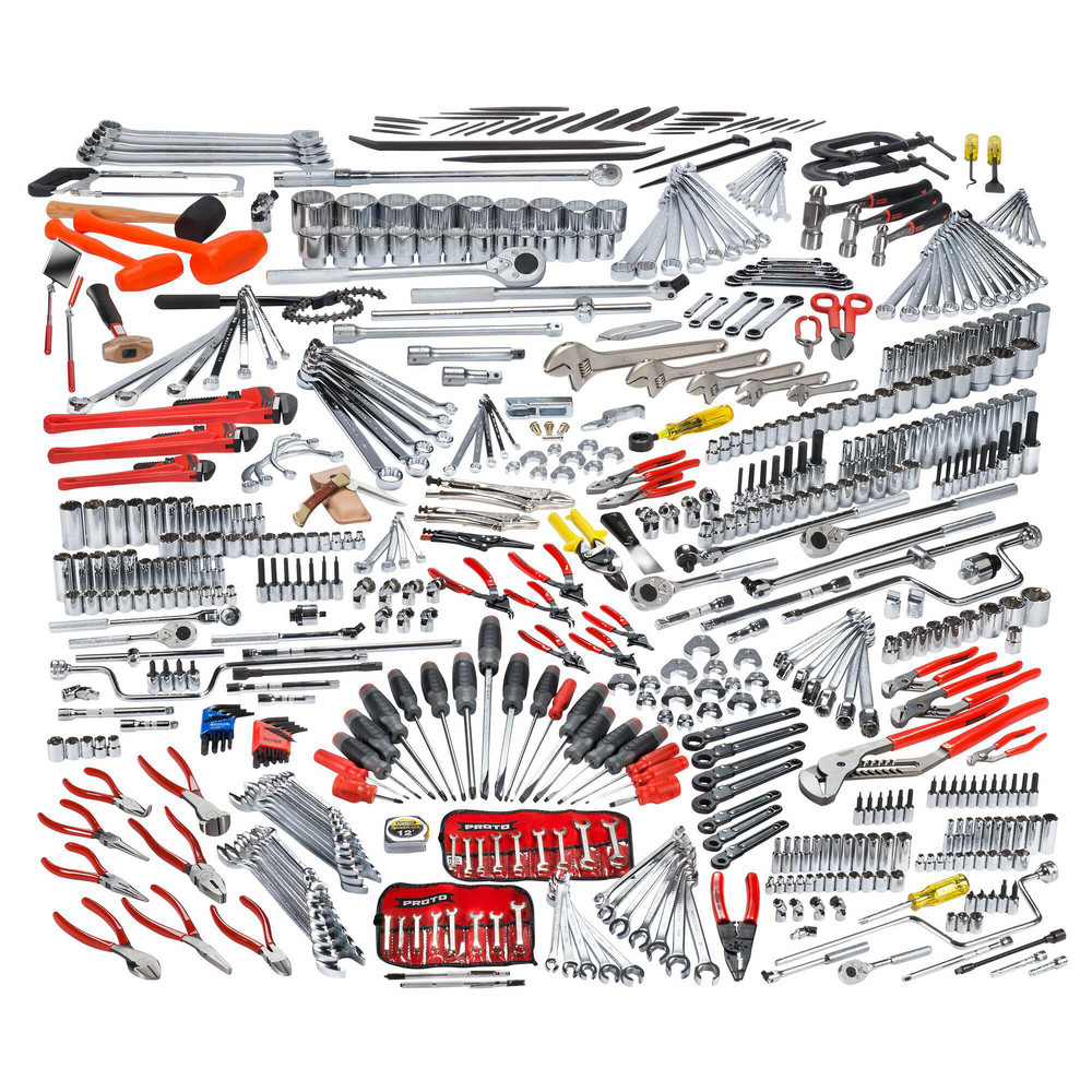 Proto - Combination Hand Tool Sets: Master Tool Set, 613, Inch & Metric ...
