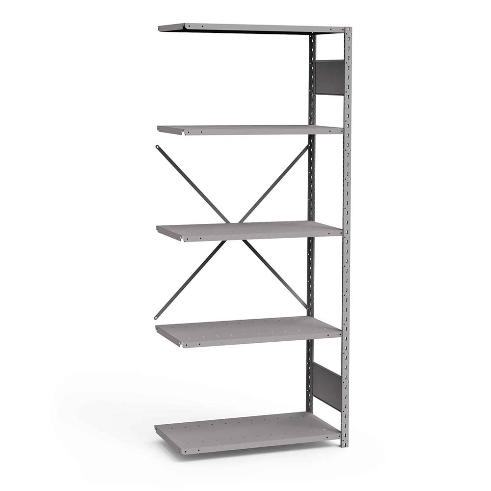 Rousseau Metal - 20 Gauge Add-On Unit Shelving: 36" Wide | MSC Direct