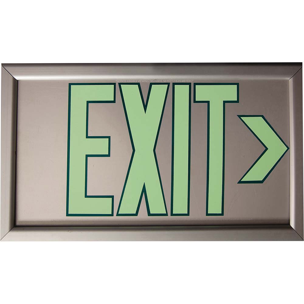 AbilityOne - PHOTOLUM WALL MOUNT EXIT SIGN W/FRAME | MSC Direct