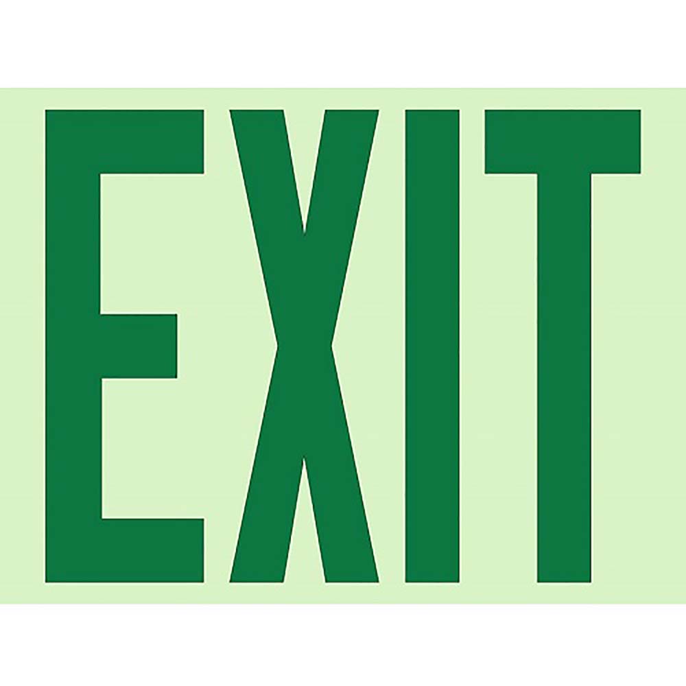 AbilityOne - 12X9 PHOTOLUM EXIT SIGN | MSC Direct