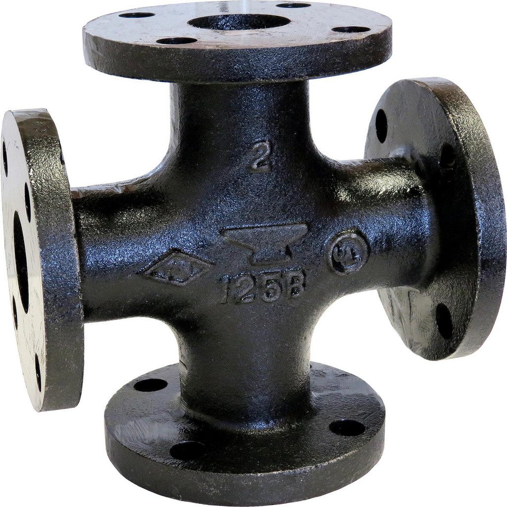 Anvil - Black Cross: 2", 125 psi, Thread x Thread | MSC Direct
