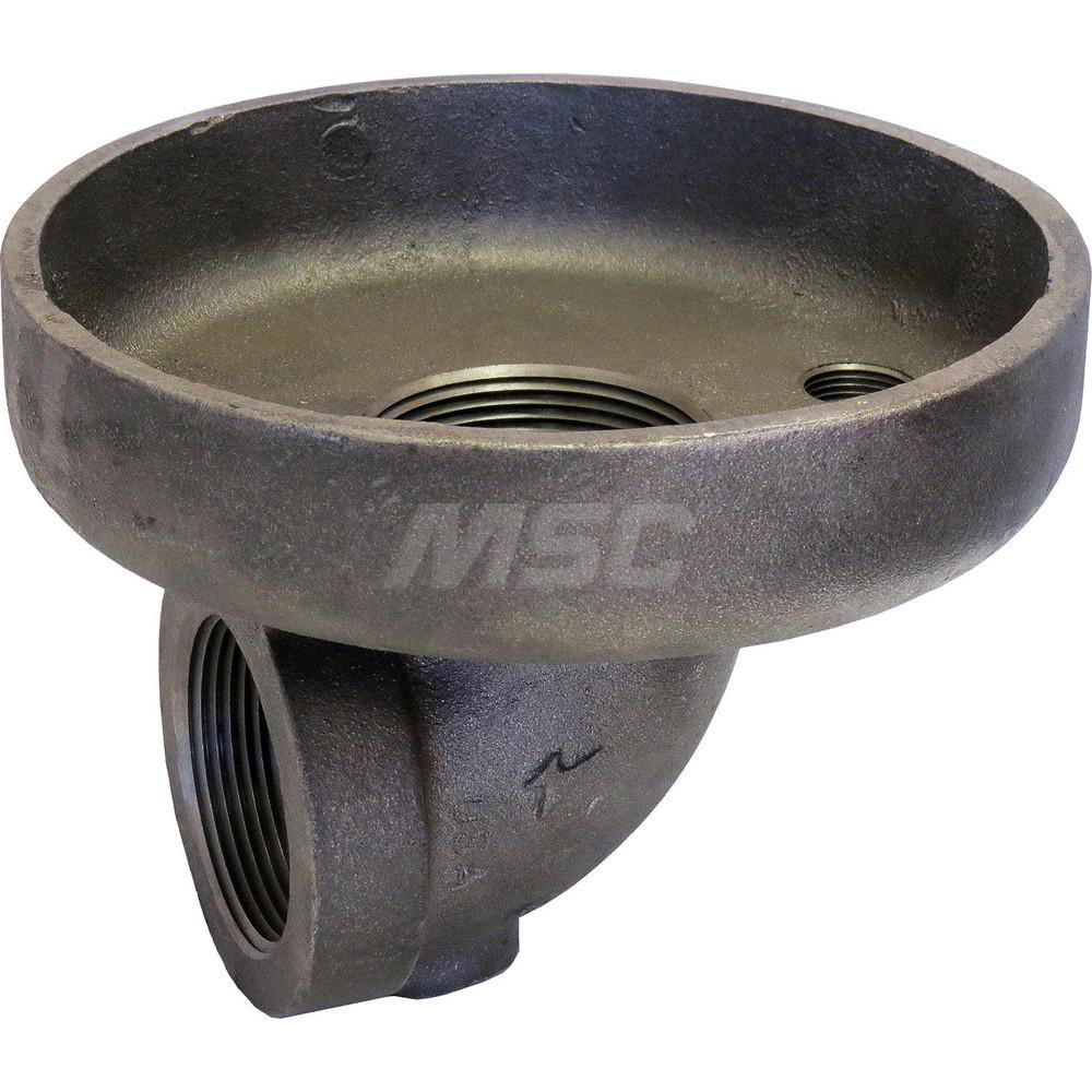 Anvil - Black Discharge Elbow: 3", 125 psi, Thread x Thread | MSC Direct
