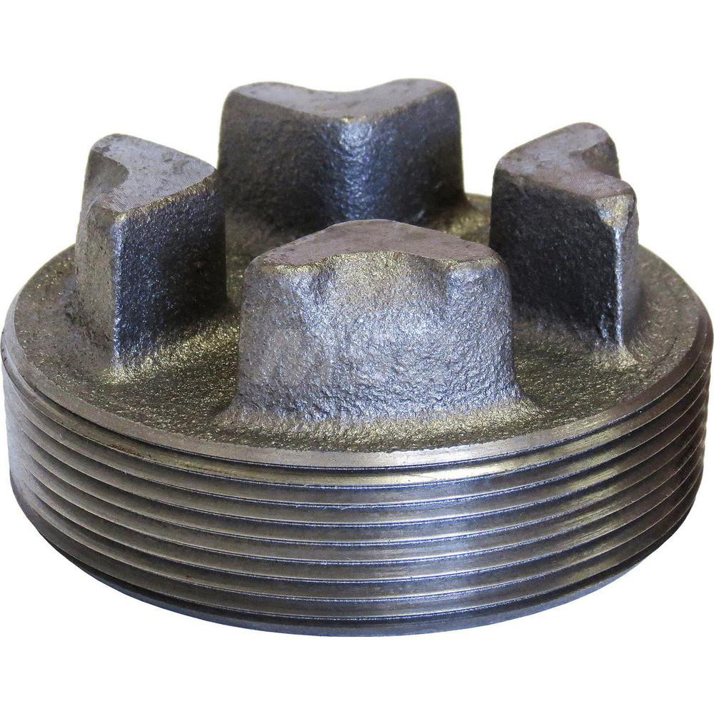 Anvil - Black Plug: 6", 125 psi, Thread x Thread | MSC Direct