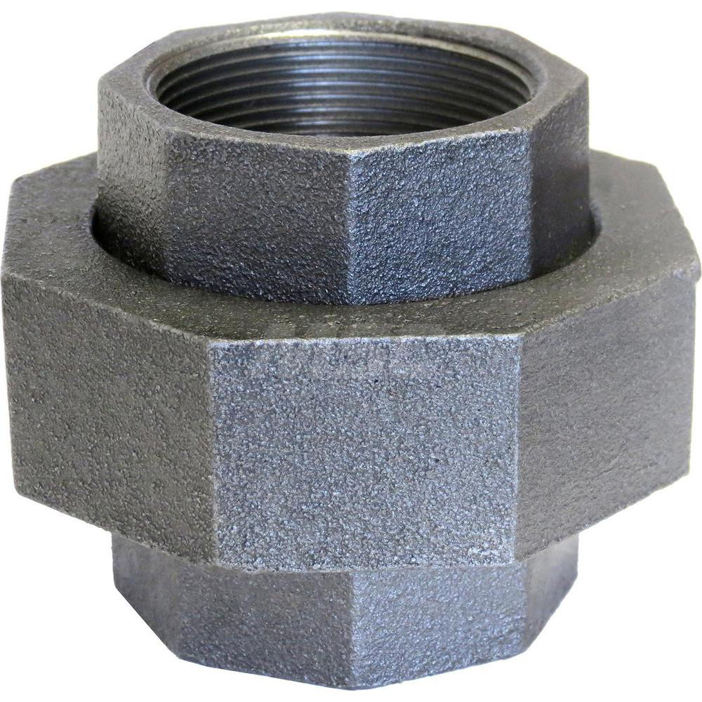Anvil - Black Union: 2-1/2", 250 psi, Thread x Thread | MSC Direct