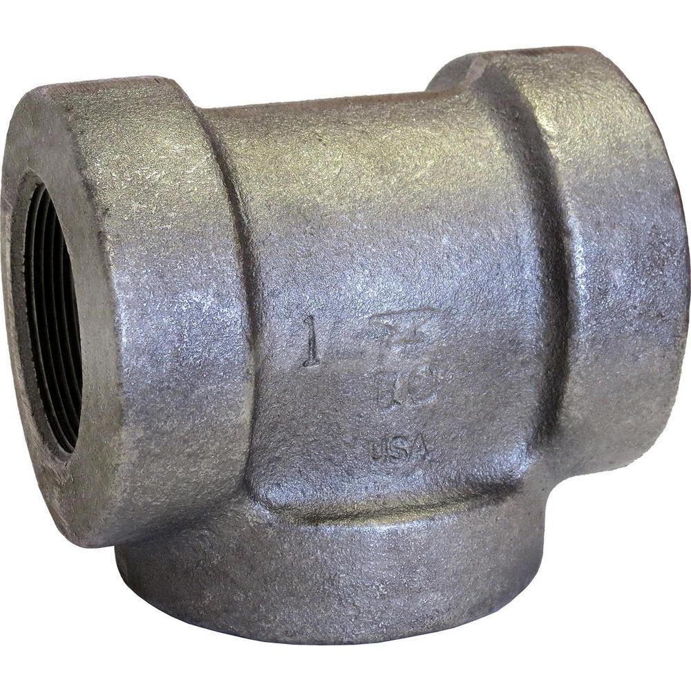 Anvil - Black Tee: 4", 250 psi, Thread x Thread | MSC Direct