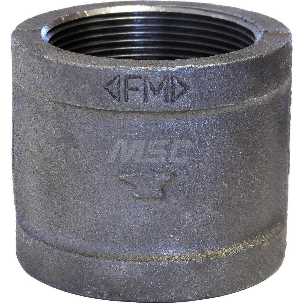 Anvil - Black Coupling: 4", 150 psi, Thread x Thread | MSC Direct