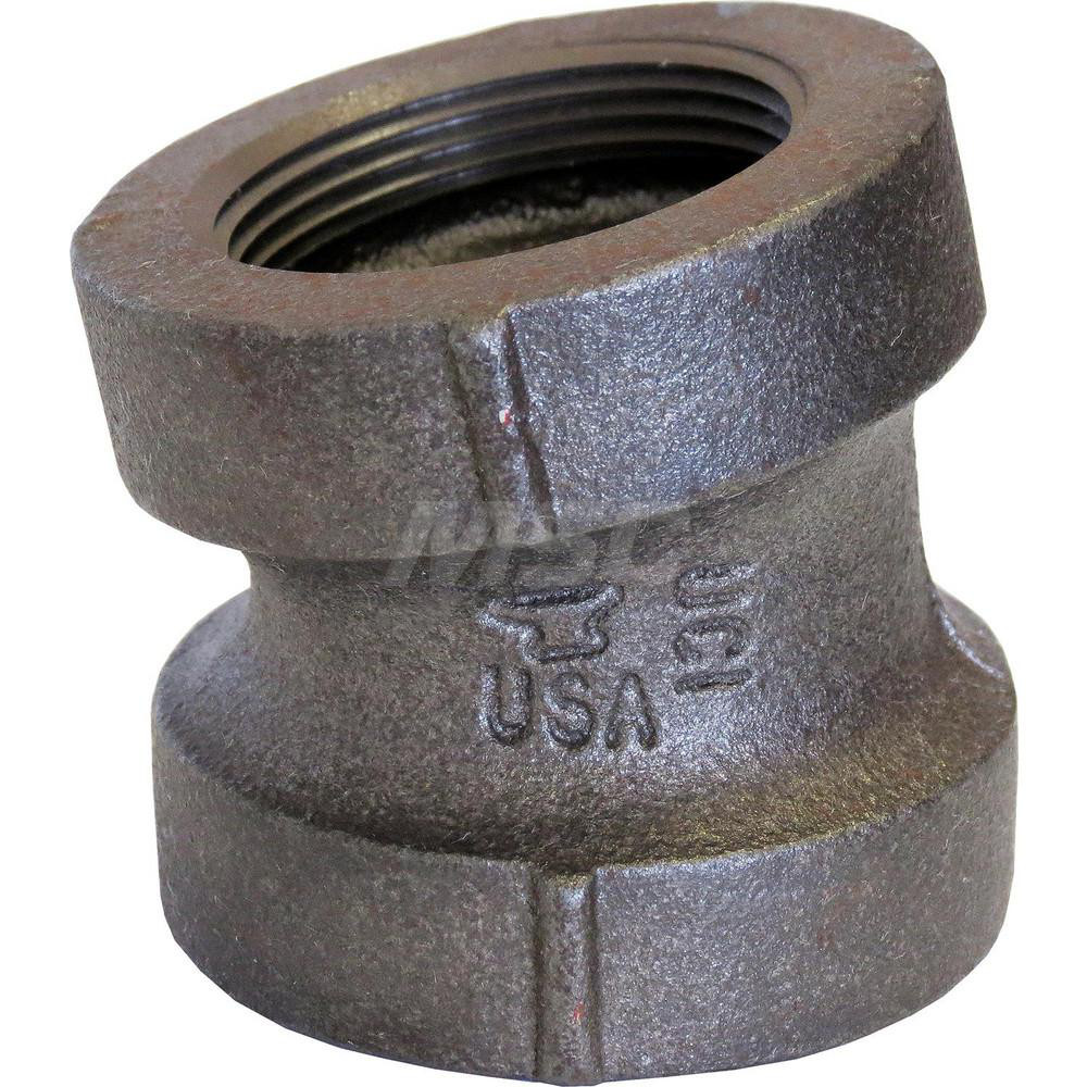 Anvil - Black Discharge Elbow: 1-1/2", Thread x Thread | MSC Direct