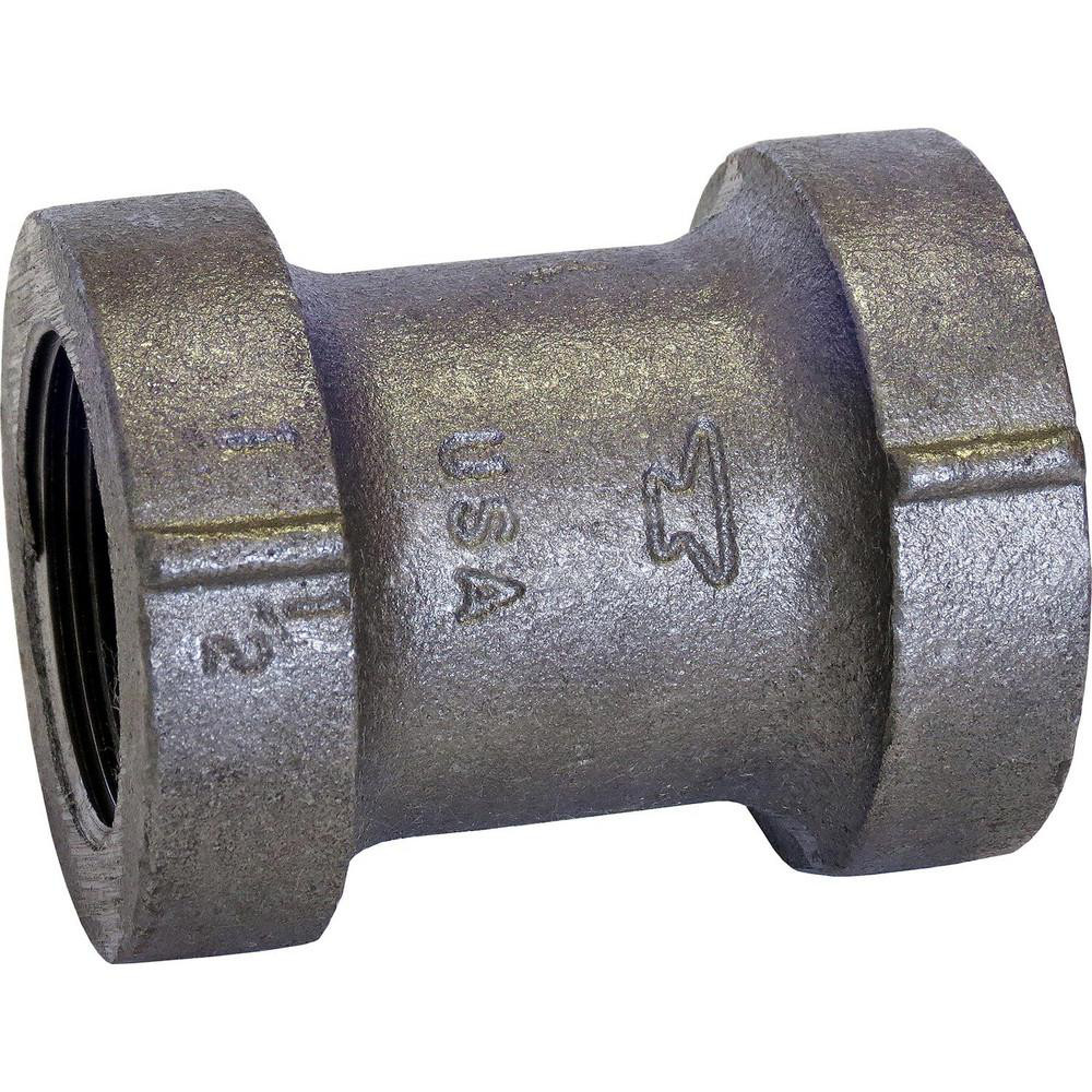Anvil - Black Coupling: 1-1/2", Thread x Thread | MSC Direct