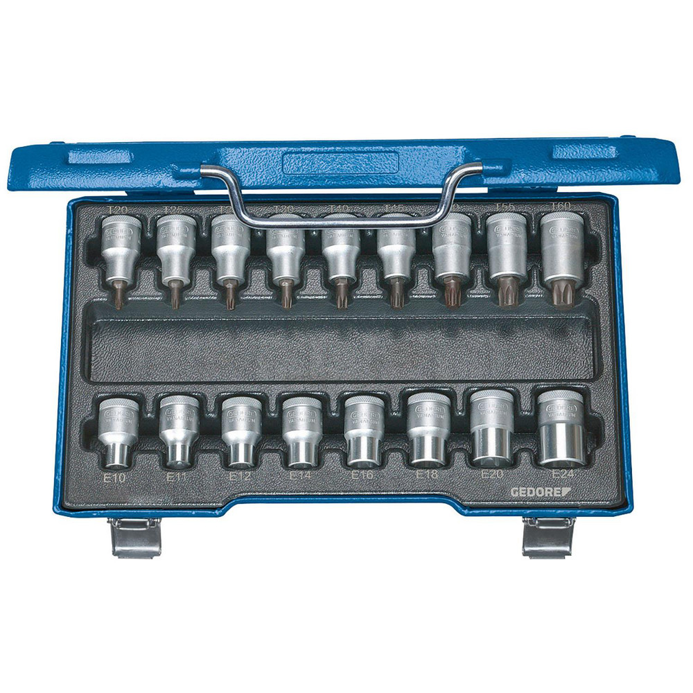Gedore - Hex & Torx Bit Socket Sets: Set Type: Torx Bit; Drive Size ...