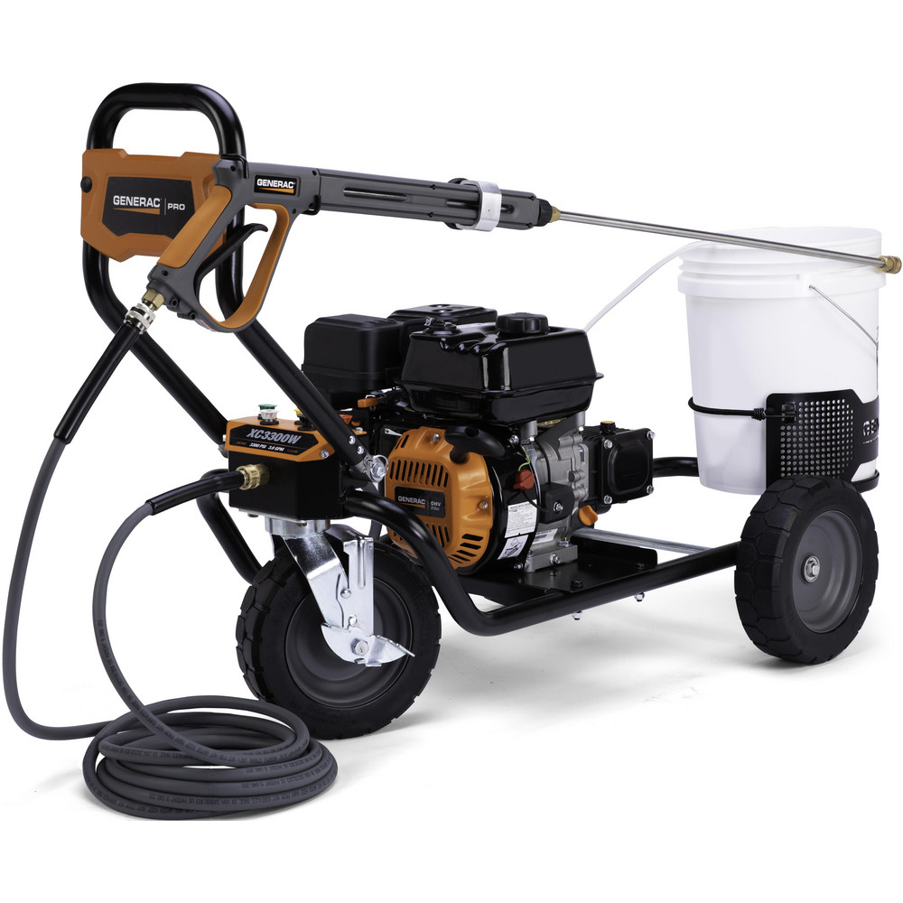 Generac Power - Pressure Washer: 3,300 psi, 3 GPM, Gas, Cold Water ...