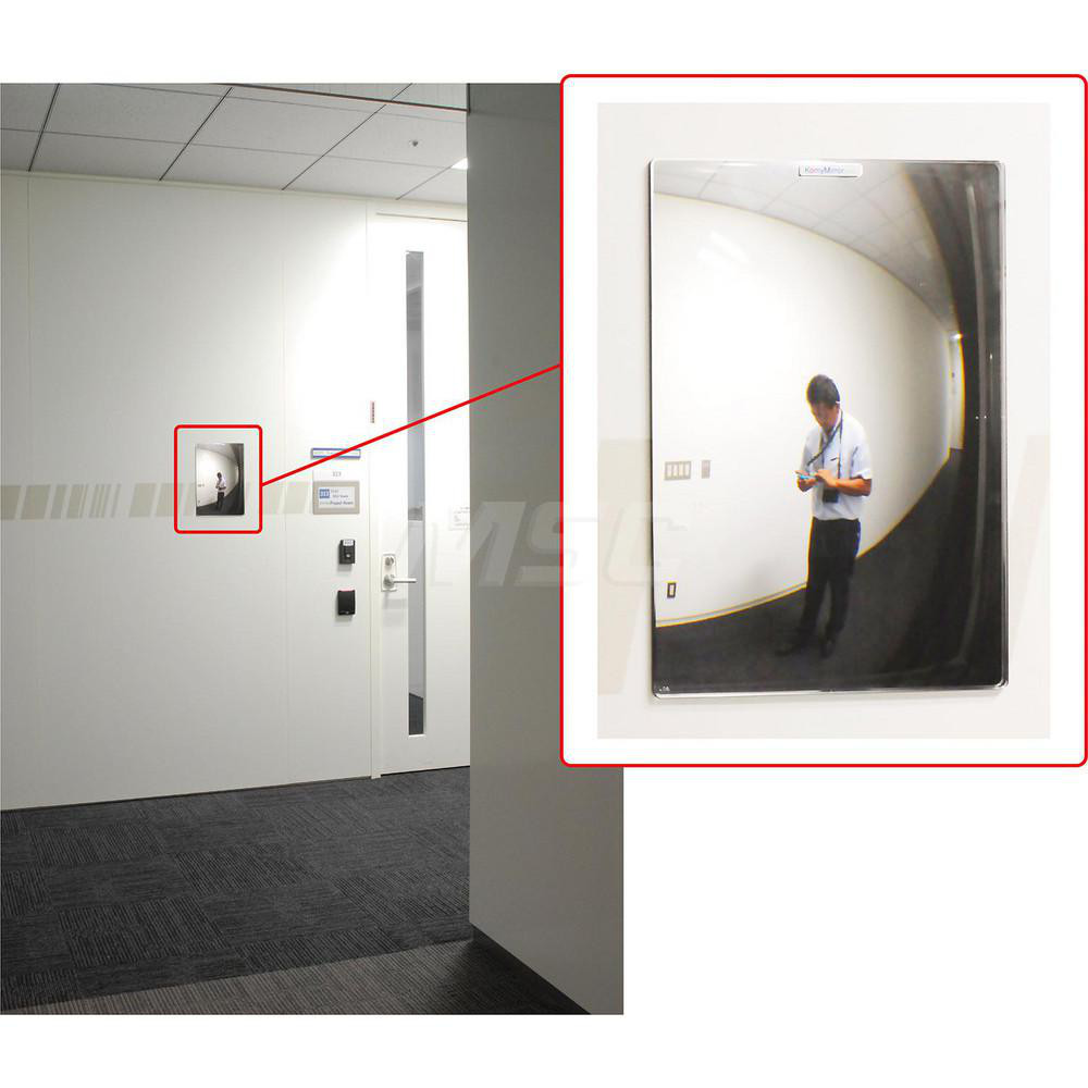 Komy - Flat, wide view mirror for corridor safety | MSC Direct