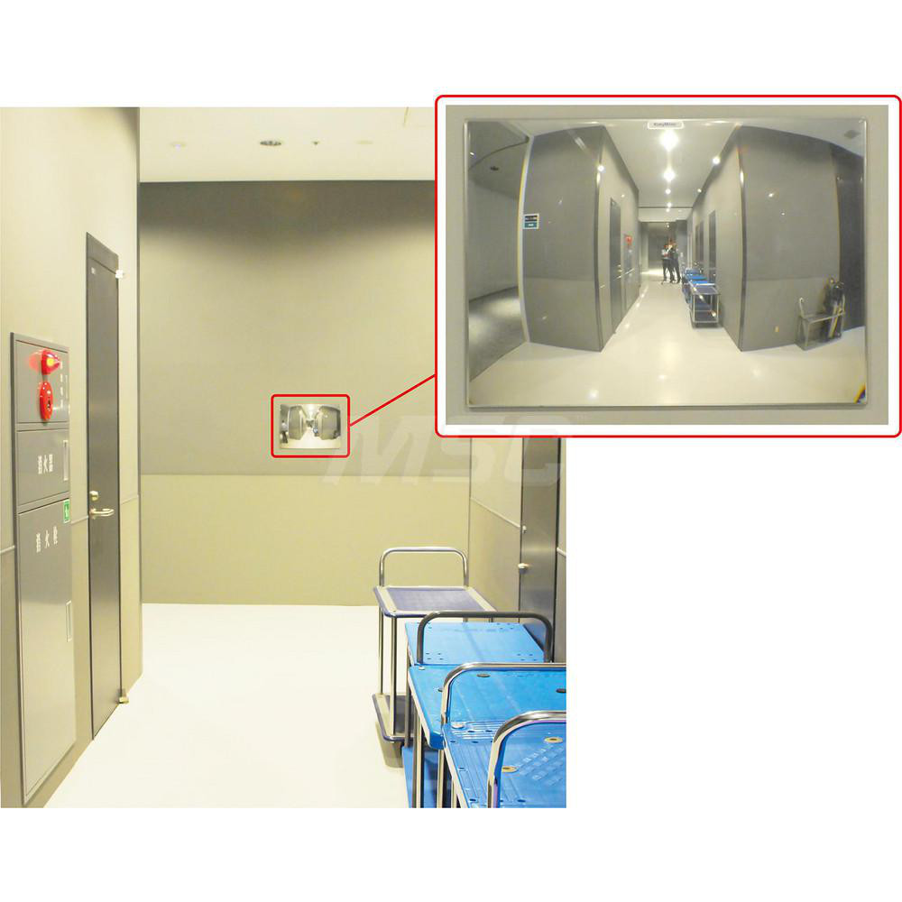 Komy - Flat, wide view mirror for corridor safety | MSC Direct