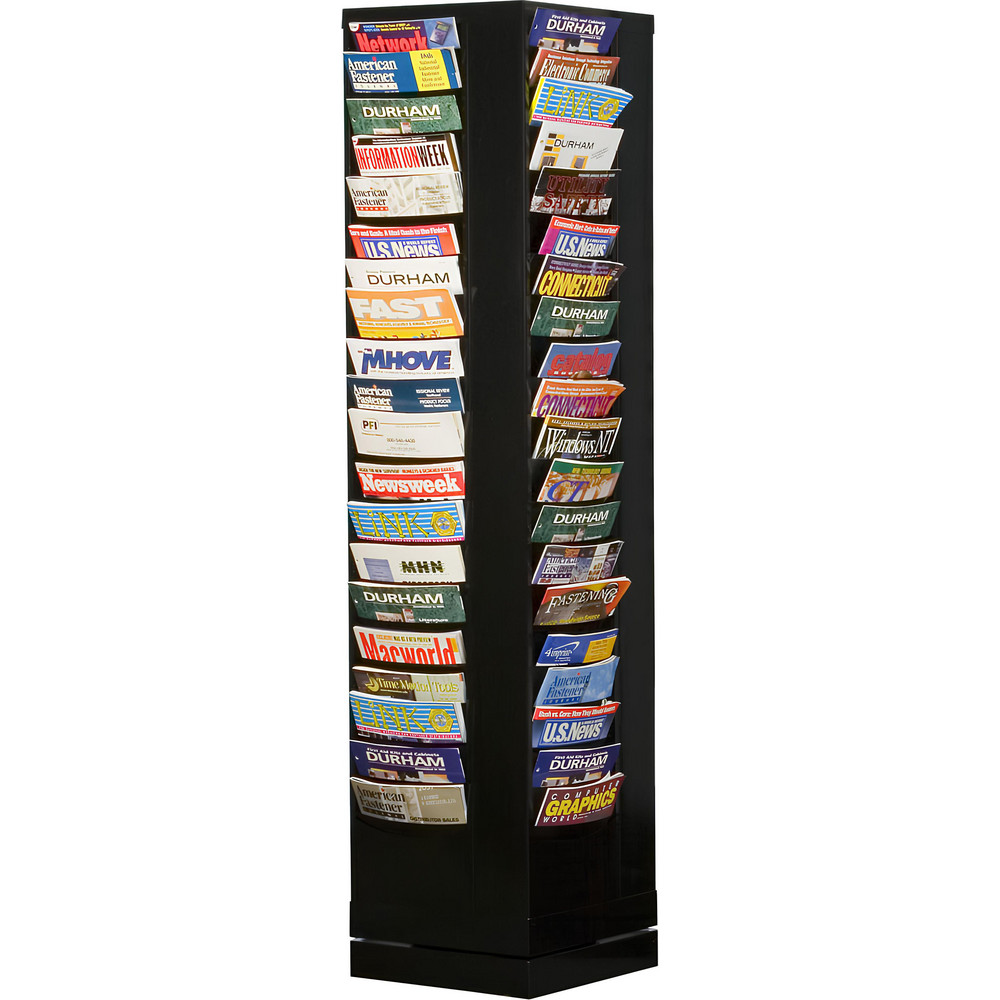 Durham - Compartment Storage Boxes & Bins: Type: Rotary Literature Rack ...