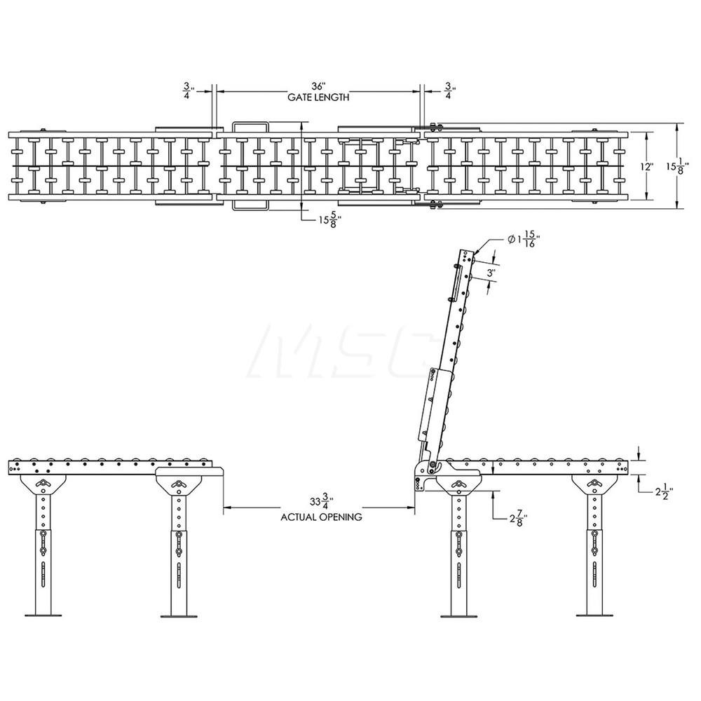 Ashland Conveyor - Conveyor Accessories: Type: Gate; Material ...