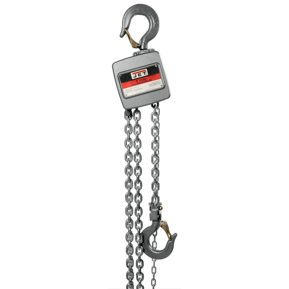 Jet - Manual Hand Chain Hoist with Overload Protection Hoist: 2200 lb ...