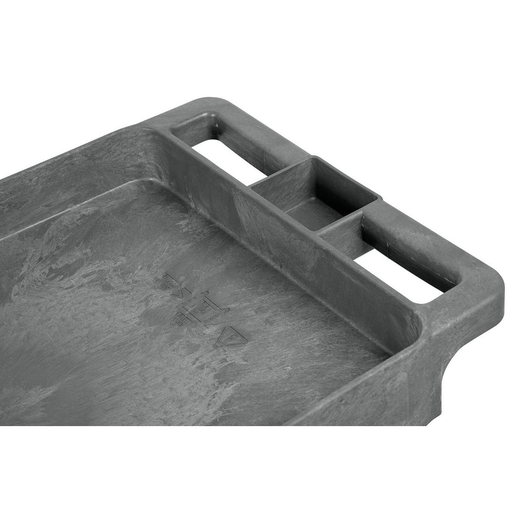 Jet - Flat Top Utility Cart: 34" Long, 17" Wide, Polypropylene, 550 lb ...