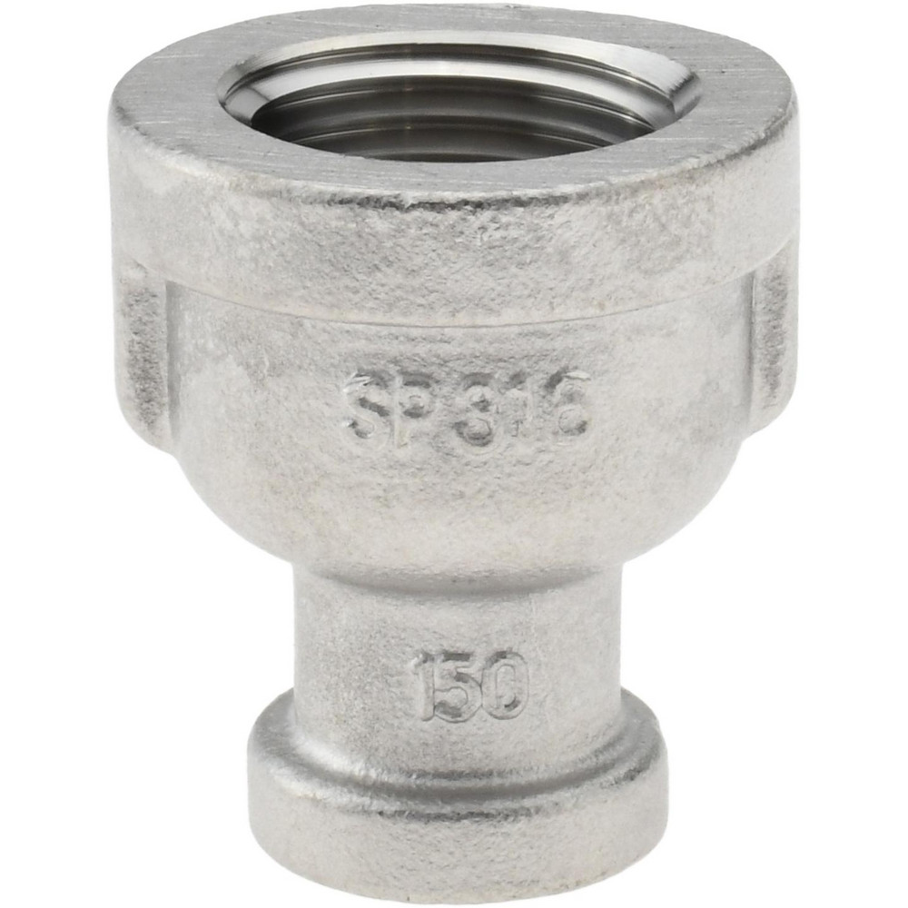 Value Collection - Pipe Reducing Coupling: 1/2 x 1/8", 316 Stainless ...