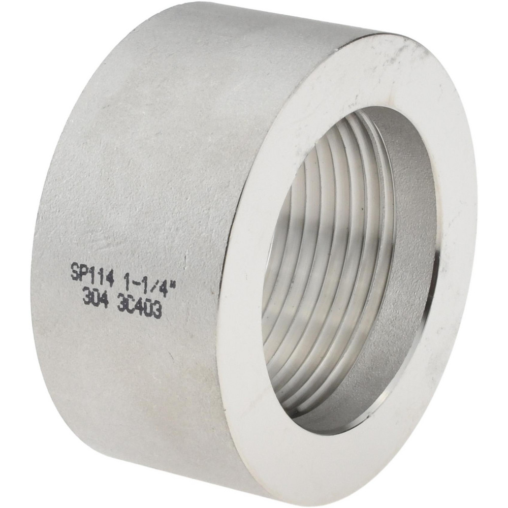 Value Collection - Pipe Half Coupling: 1-1/4", 304 Stainless Steel ...