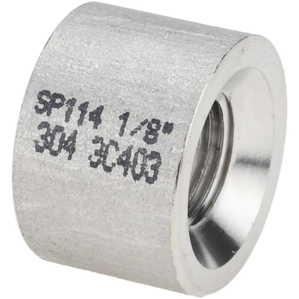 Value Collection - Pipe Half Coupling: 1/8", 304 Stainless Steel | MSC ...