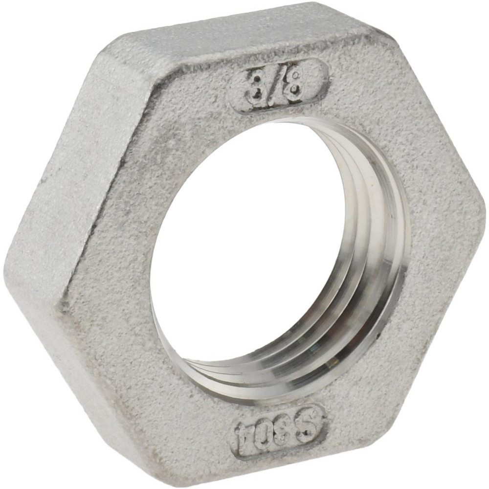 Value Collection - Pipe Lock Nut: 3/8", 304 Stainless Steel | MSC Direct