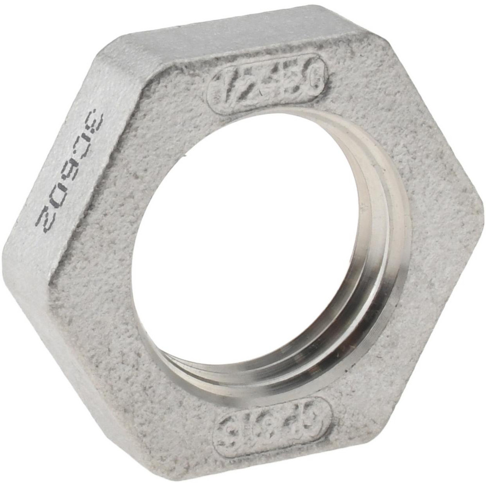 Value Collection - Pipe Lock Nut: 1/2", 316 Stainless Steel | MSC Direct