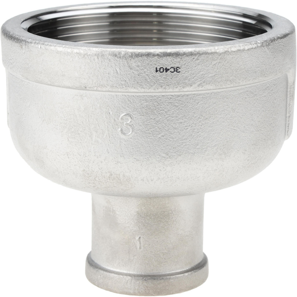Value Collection - Pipe Reducing Coupling: 3 x 1", 304 Stainless Steel ...