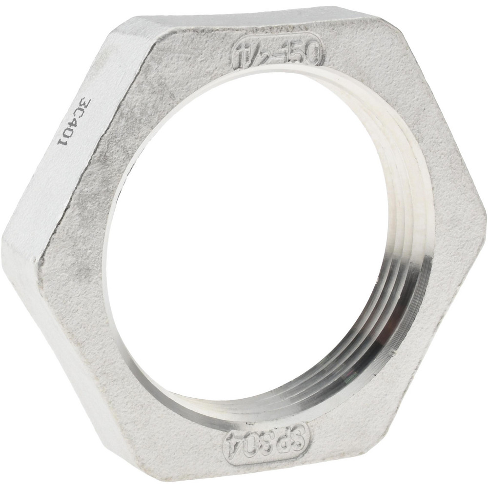 Value Collection - Pipe Lock Nut: 1-1/2", 304 Stainless Steel | MSC Direct