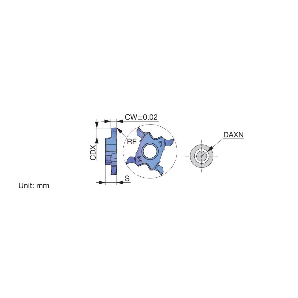 Tungaloy - Grooving Inserts; Insert Style: TCF ; Insert Size Code: 200 ...