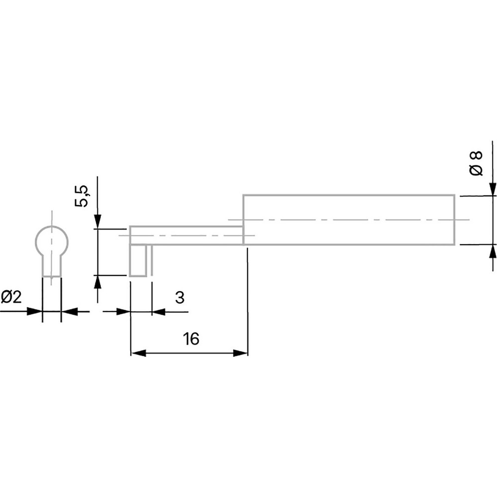 TESA Brown & Sharpe - TESA TWIN-SURF SB51 probe for concave surfaces or ...
