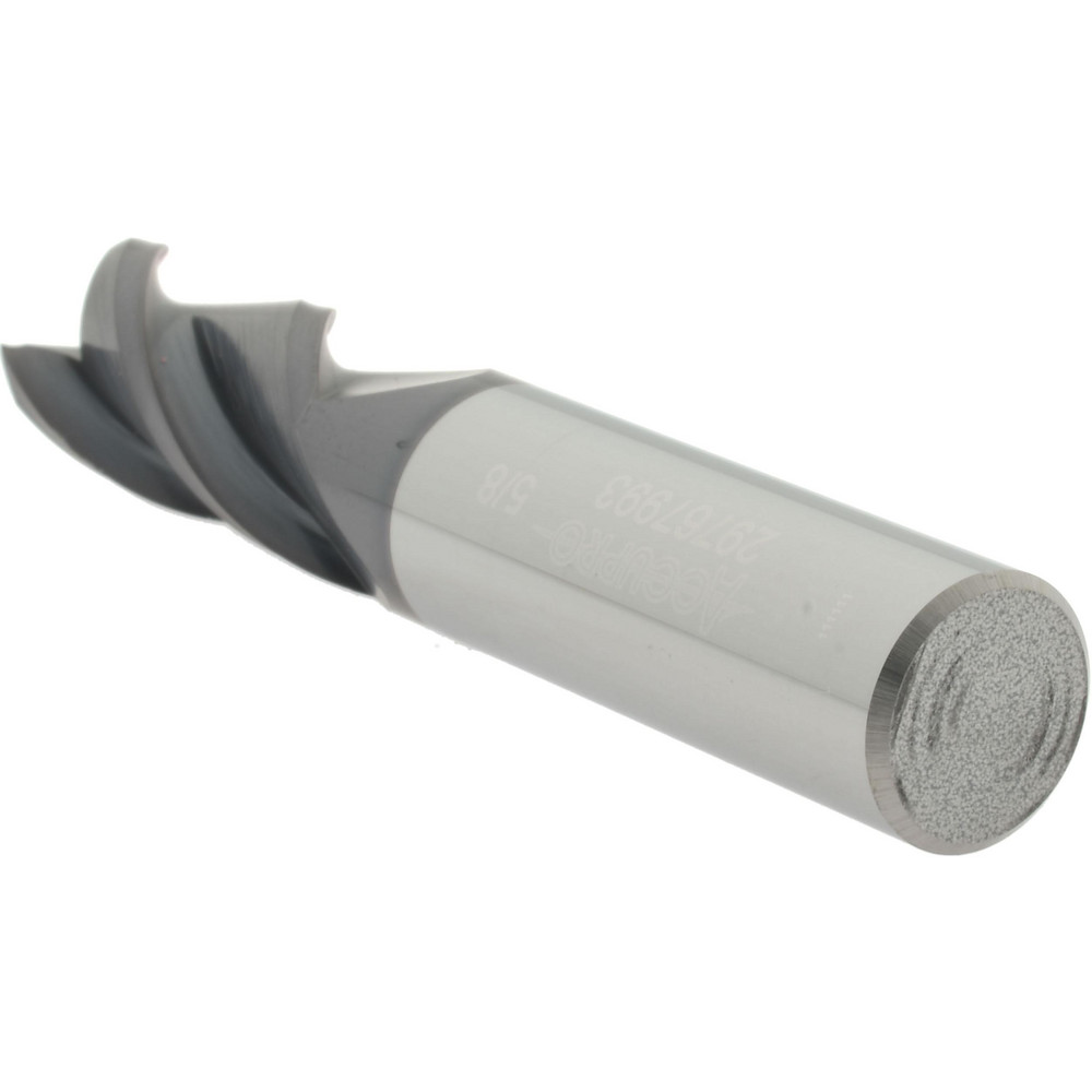 Accupro - Square End Mill: 5/8" Dia, 1-1/4" LOC, 3 Flute, Solid Carbide | MSC Direct