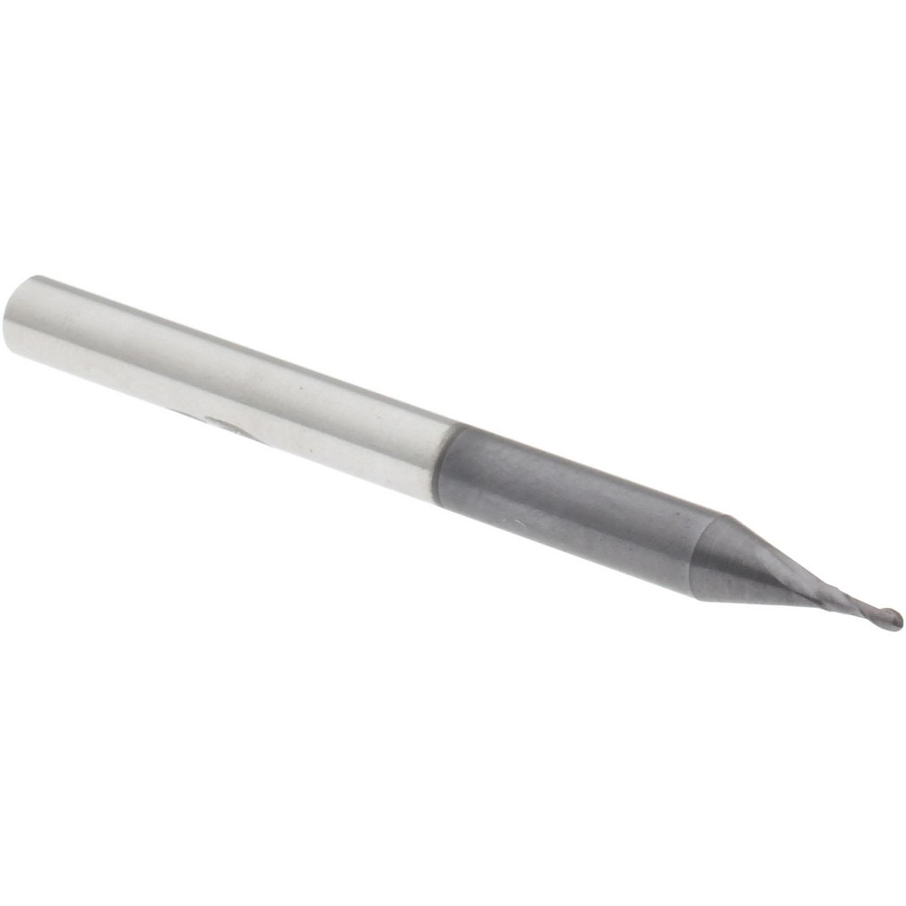 Accupro - Ball End Mill: 1/32" Dia, 3/32" LOC, 2 Flute, Solid Carbide ...