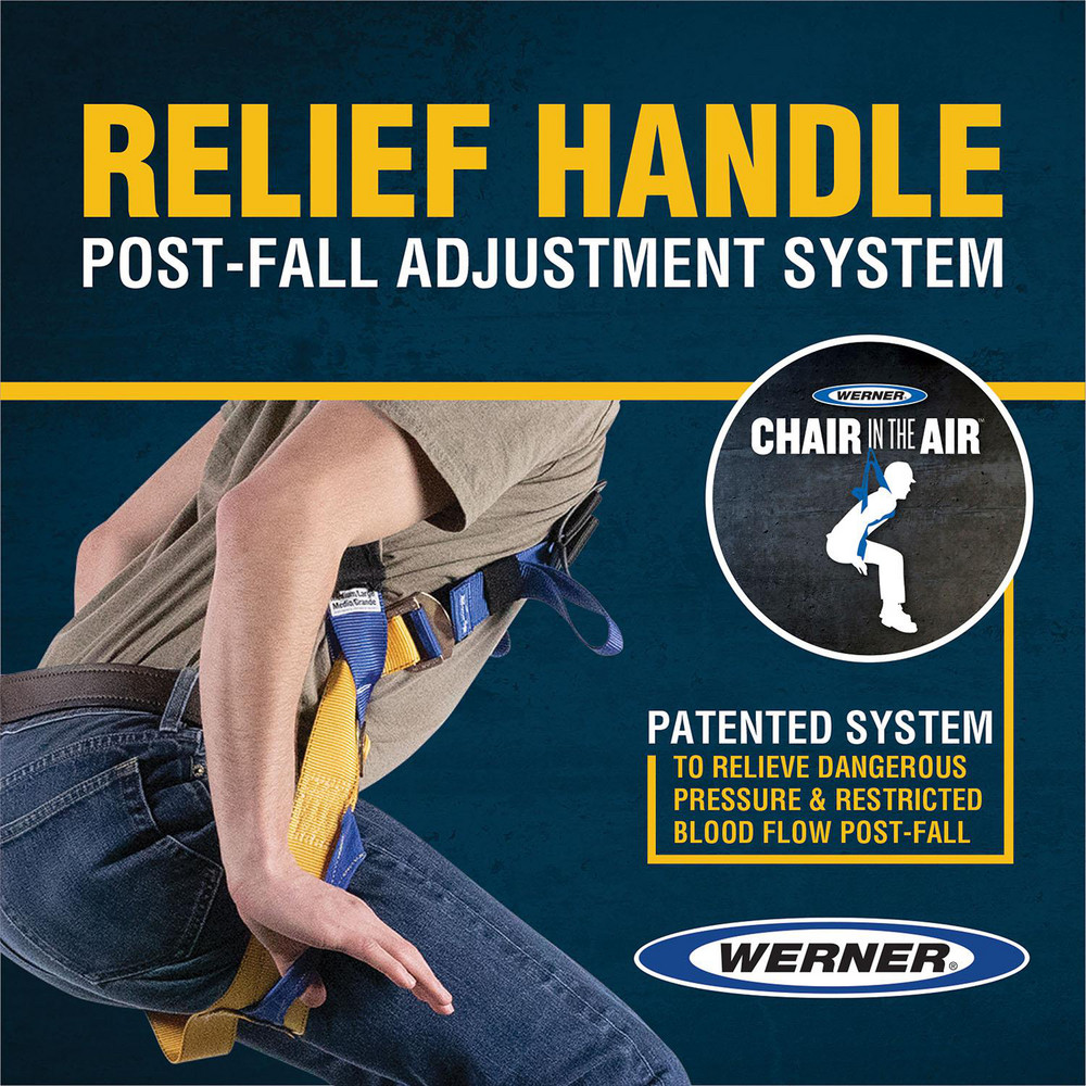 Werner - Fall Protection Harnesses: Construction Style, Size X-Large ...
