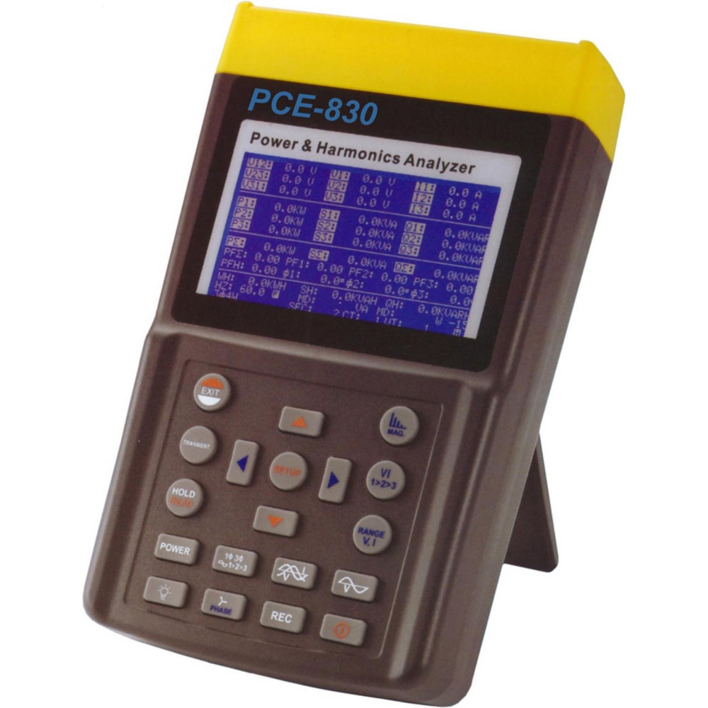 PCE Instruments - Power Meters; Meter Type: Power Quality Analyzer ...