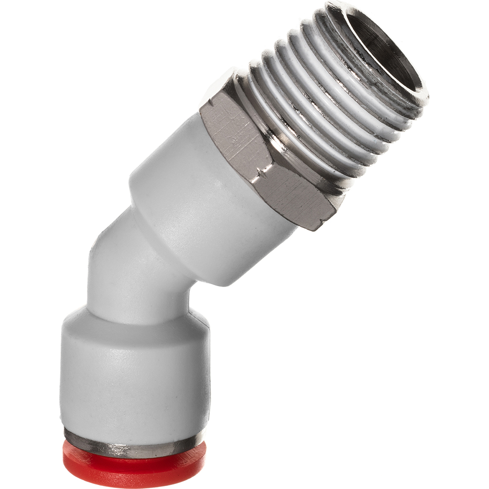USA Industrials Push to Connect Tube Fitting Male 45 Elbow 1 4 USA Industrials Push to Connect Tube Fitting Male 45 Elbow 1 4