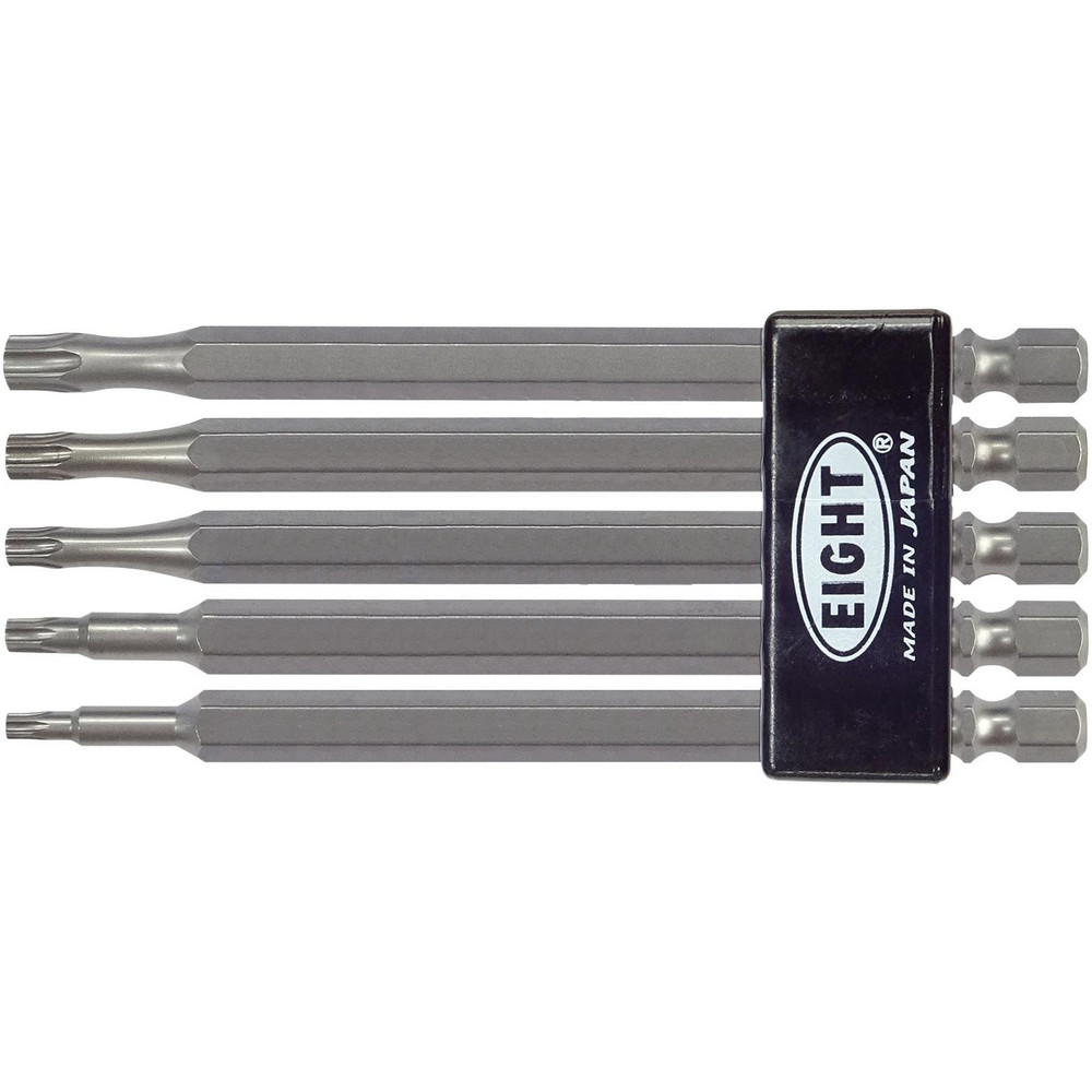 Eight Tool - Power Screwdriver Bit Set 5 Pc, 1/4"" Drive | MSC Direct