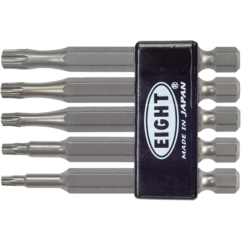 Eight Tool - Power Screwdriver Bit Set 5 Pc, 1/4"" Drive | MSC Direct