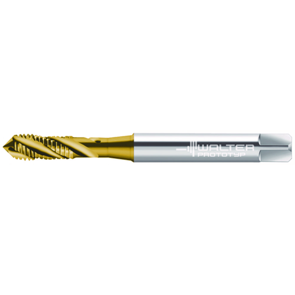 Walter-Prototyp - Spiral Flute Tap: M4, M, 3 Flute, Modified Bottoming ...