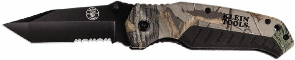 Klein Tools - 89mm Blade, 8.2" OAL, Serrated & Straight Pocket Knife ...