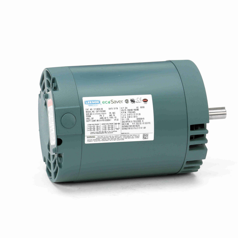 Leeson - Premium Efficient AC Motor: ODP Enclosure | MSC Direct