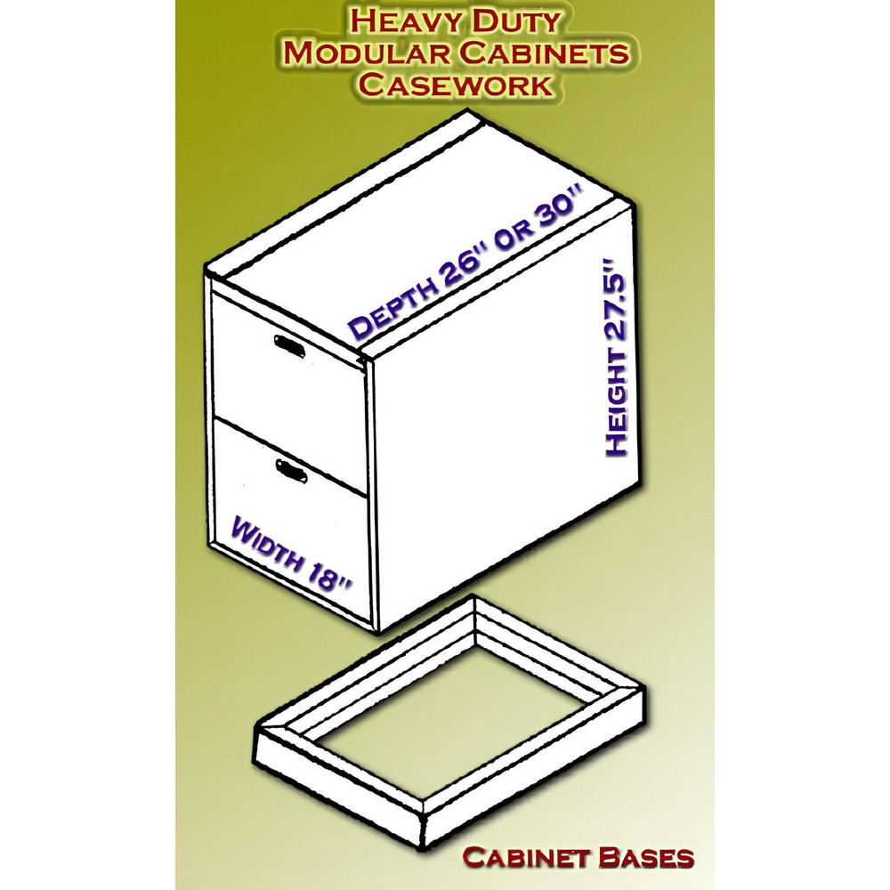 Proline - Modular Steel Storage Cabinet: 18" Wide, 26" Deep, 27-1/2 ...
