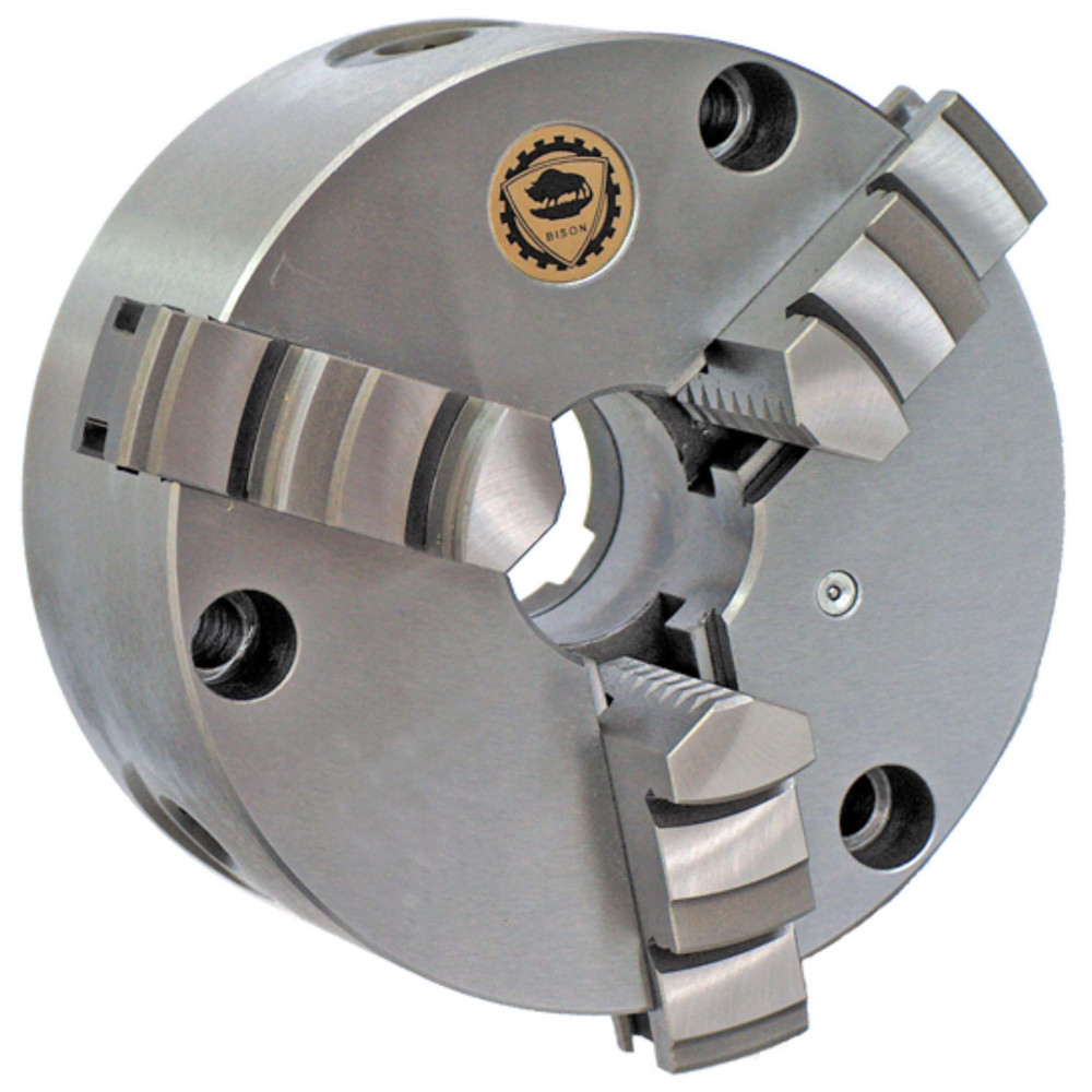 Bison - Manual Lathe Chuck: 12", 3 Jaws, Self-Centering | MSC Direct