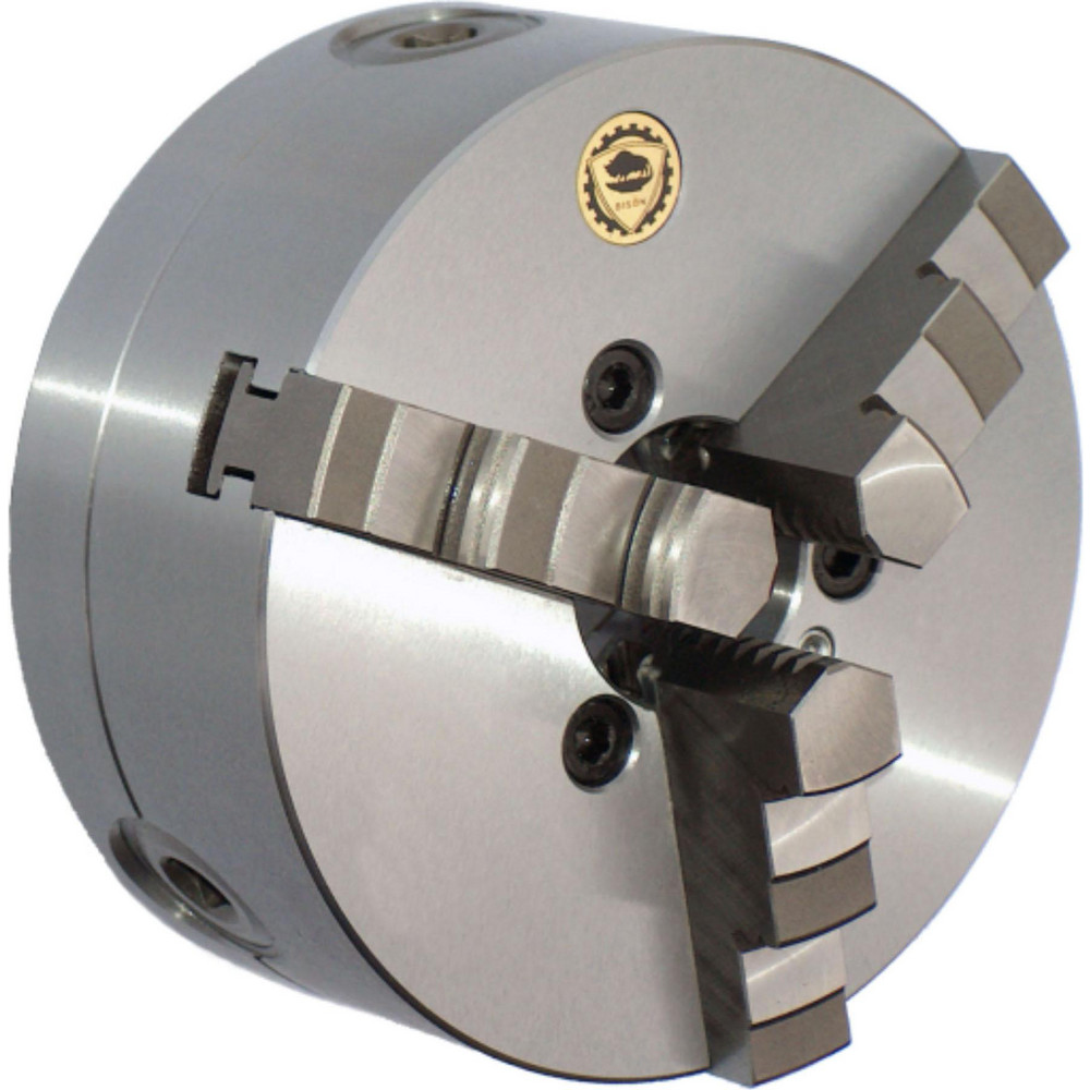 Bison - Manual Lathe Chuck: 8", 3 Jaws, Self-Centering | MSC Direct