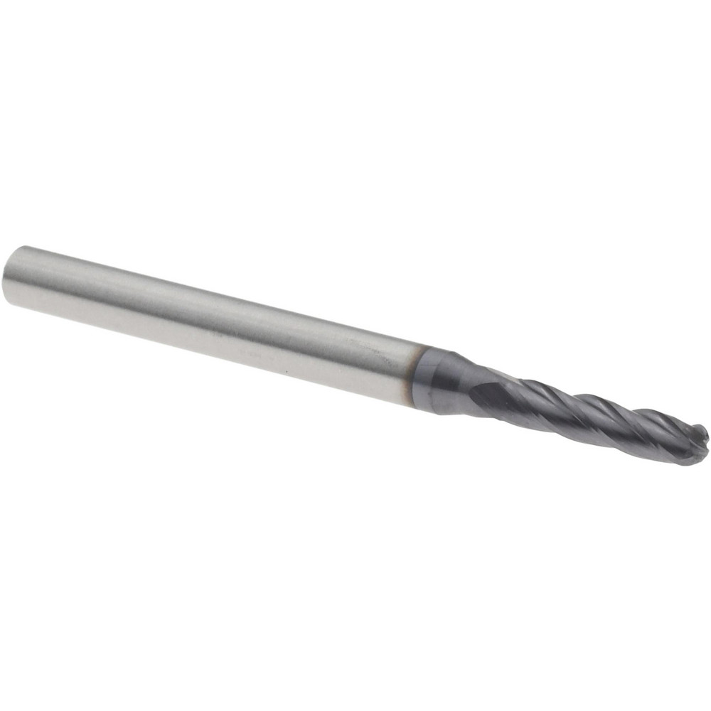Titan USA - Ball End Mill: 3/32" Dia, 3/8" LOC, 4 Flute, Solid Carbide ...