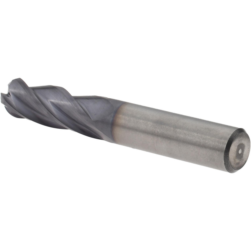 Kennametal - Ball End Mill: 3/8" Dia, 1" LOC, 4 Flute, Solid Carbide ...