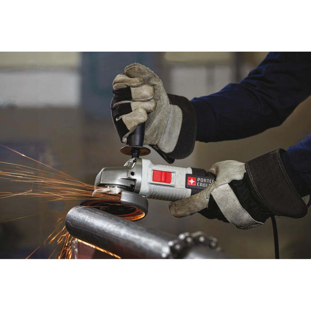Porter-Cable - Corded Angle Grinder: 4" Wheel Dia, 12,000 RPM, 5/8-11 ...