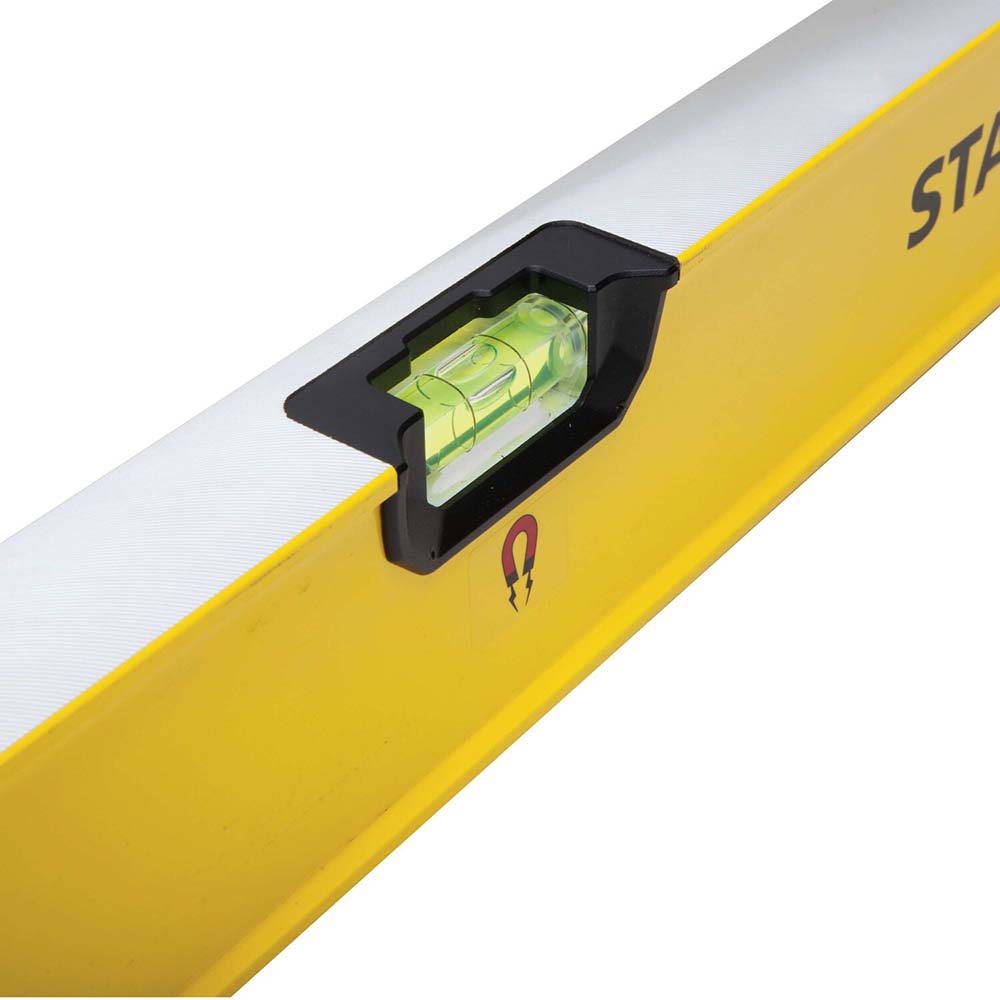 Stanley - Magnetic 48" Long 3 Vial Box Beam Level | MSC Direct