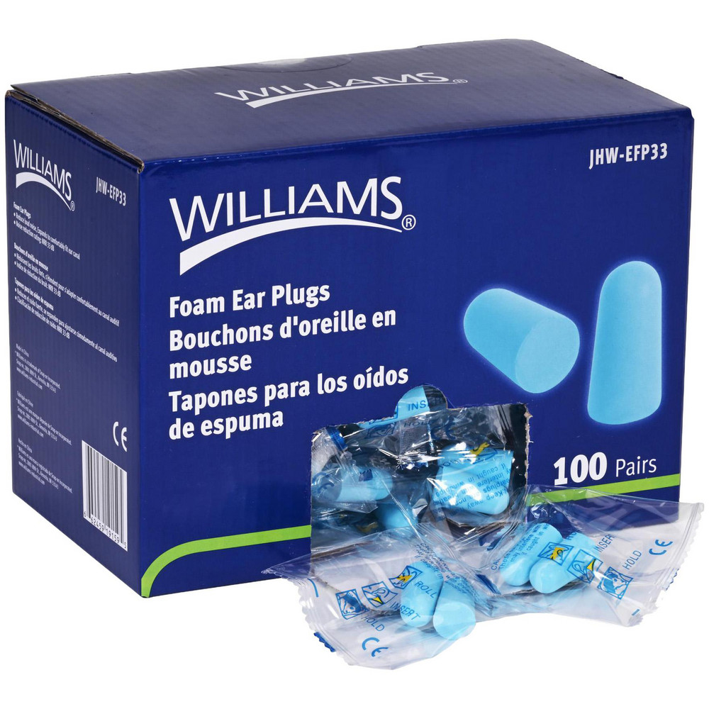 Williams - Earplugs: 33.00 dB, Foam, Bullet, Roll Down, Uncorded | MSC ...