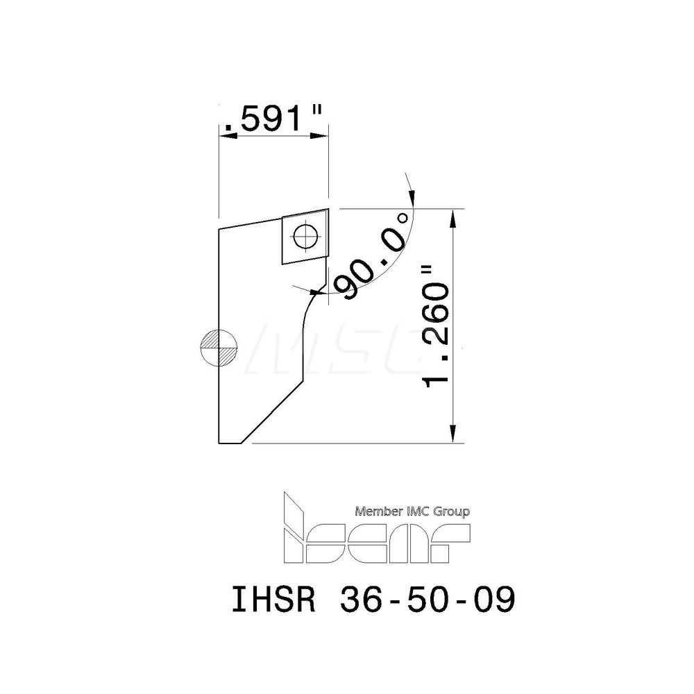 Iscar - Indexable Boring Cartridge: Series ItsBore, Right Hand, 1.417" Min Dia | MSC Direct