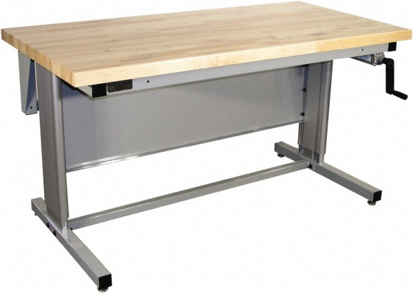 Proline - Work Bench: 72" Wide, 30" Deep, 30 to 42" High, Painted ...